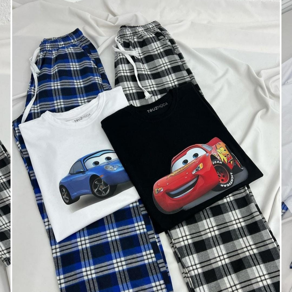 Sally & Mcqueen Baskılı Unisex Alt Üst 2'li Takım – touzmoda