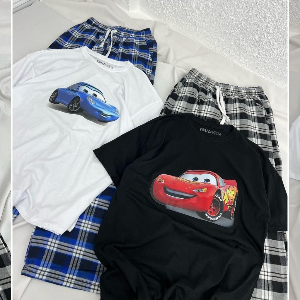 Sally & Mcqueen Baskılı Unisex Alt Üst 2'li Takım – touzmoda